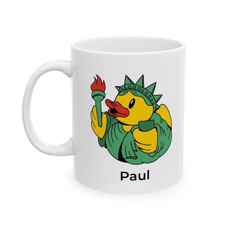 Liberty Rubber Duck Mug – Freedom Duck Coffee Cup – Iconic Character ...