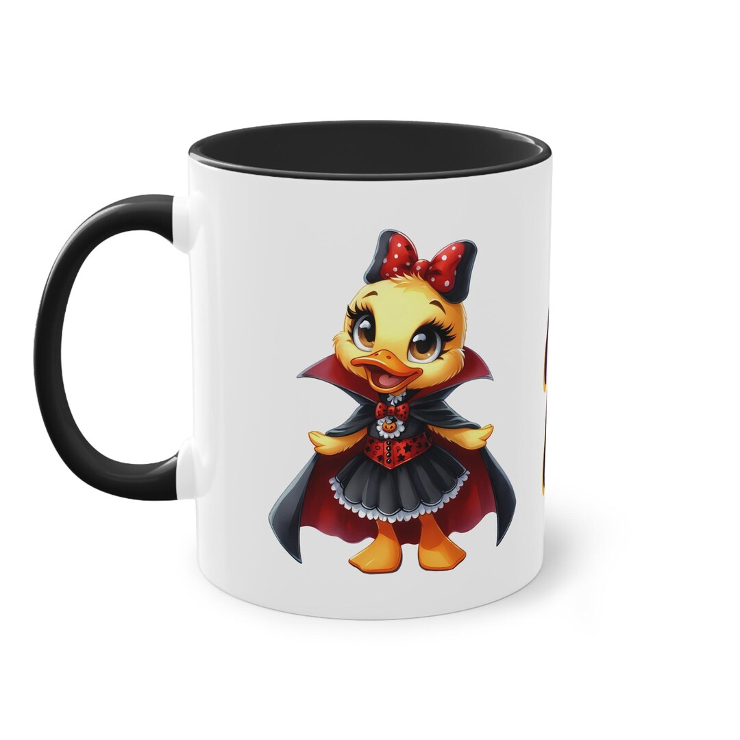 Happy Halloween Vampire Girl Duck Mug, 11oz - Etsy