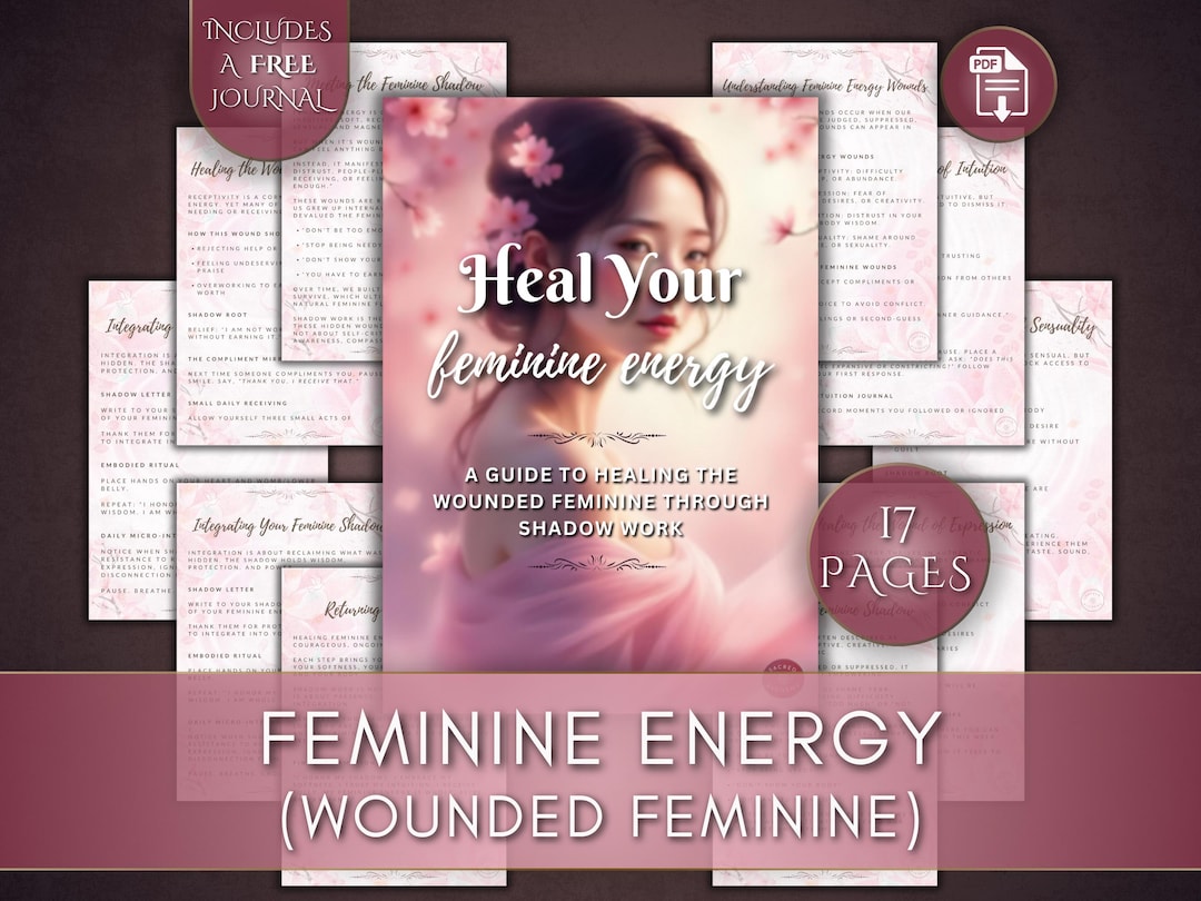 Heal Your Feminine Energy Guide | Divine Feminine Healing Workbook ...