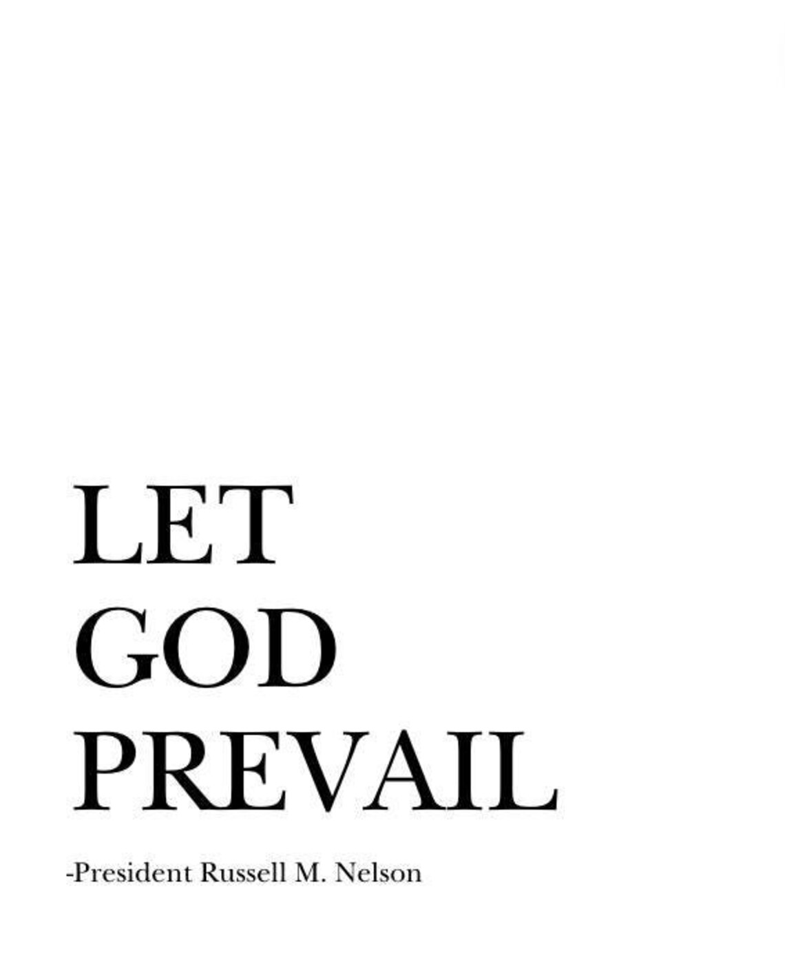 Let God Prevail (set of 3) LDS Digital Download Print - Etsy