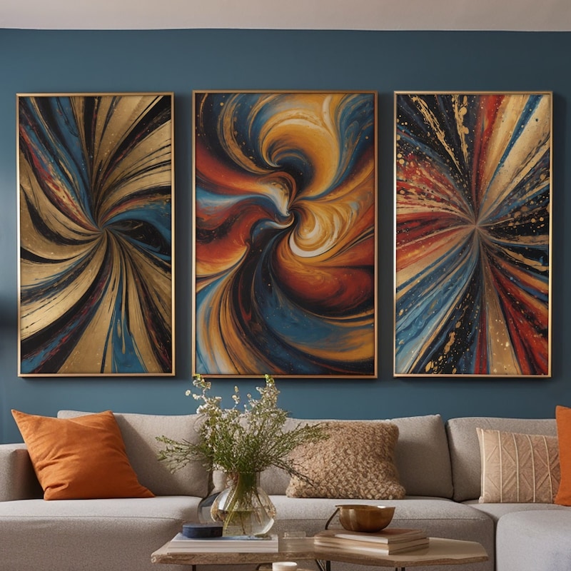 Blue Yellow Decor - Etsy