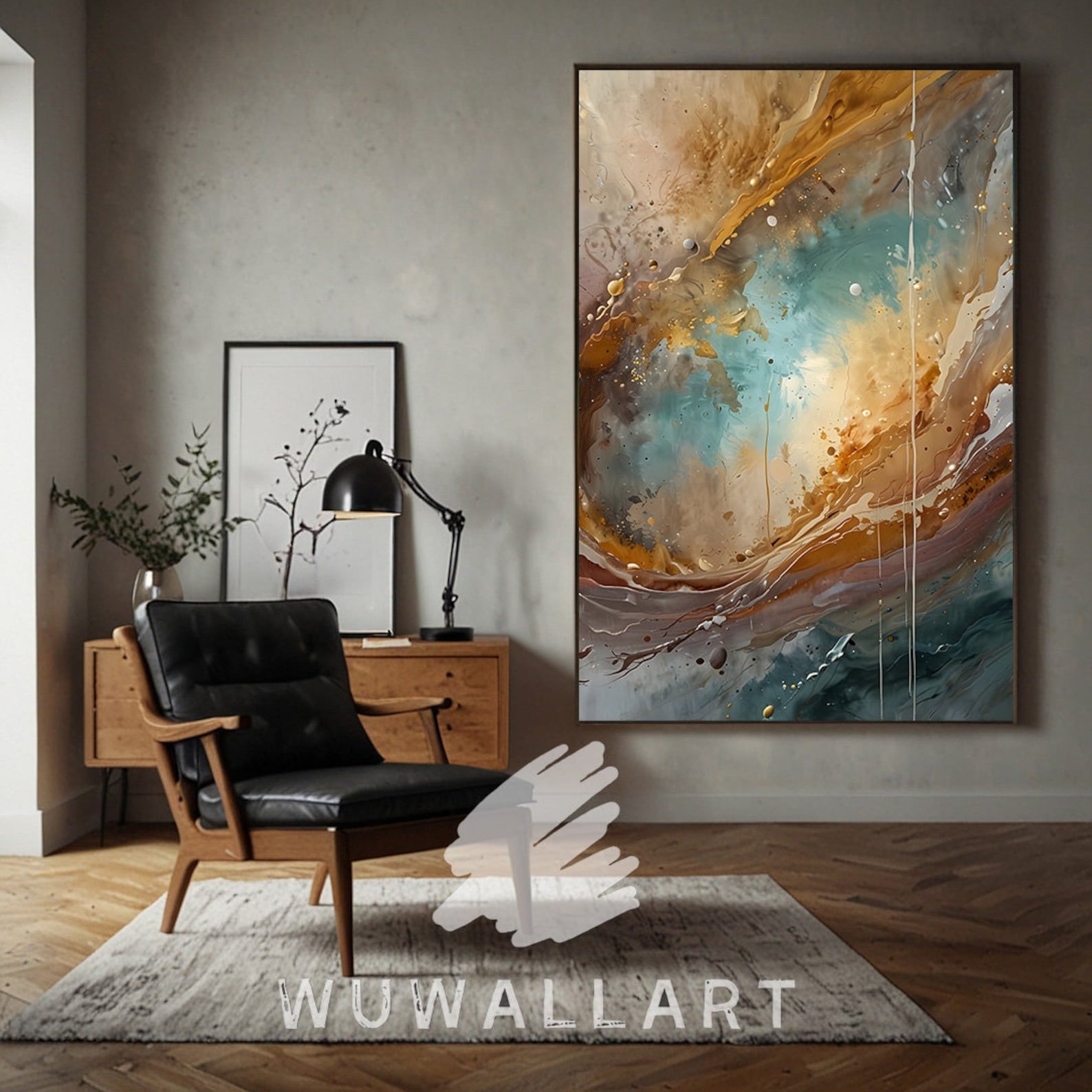 Ethereal Galaxy Abstract Art Print: Modern Cosmic Decor (digital ...