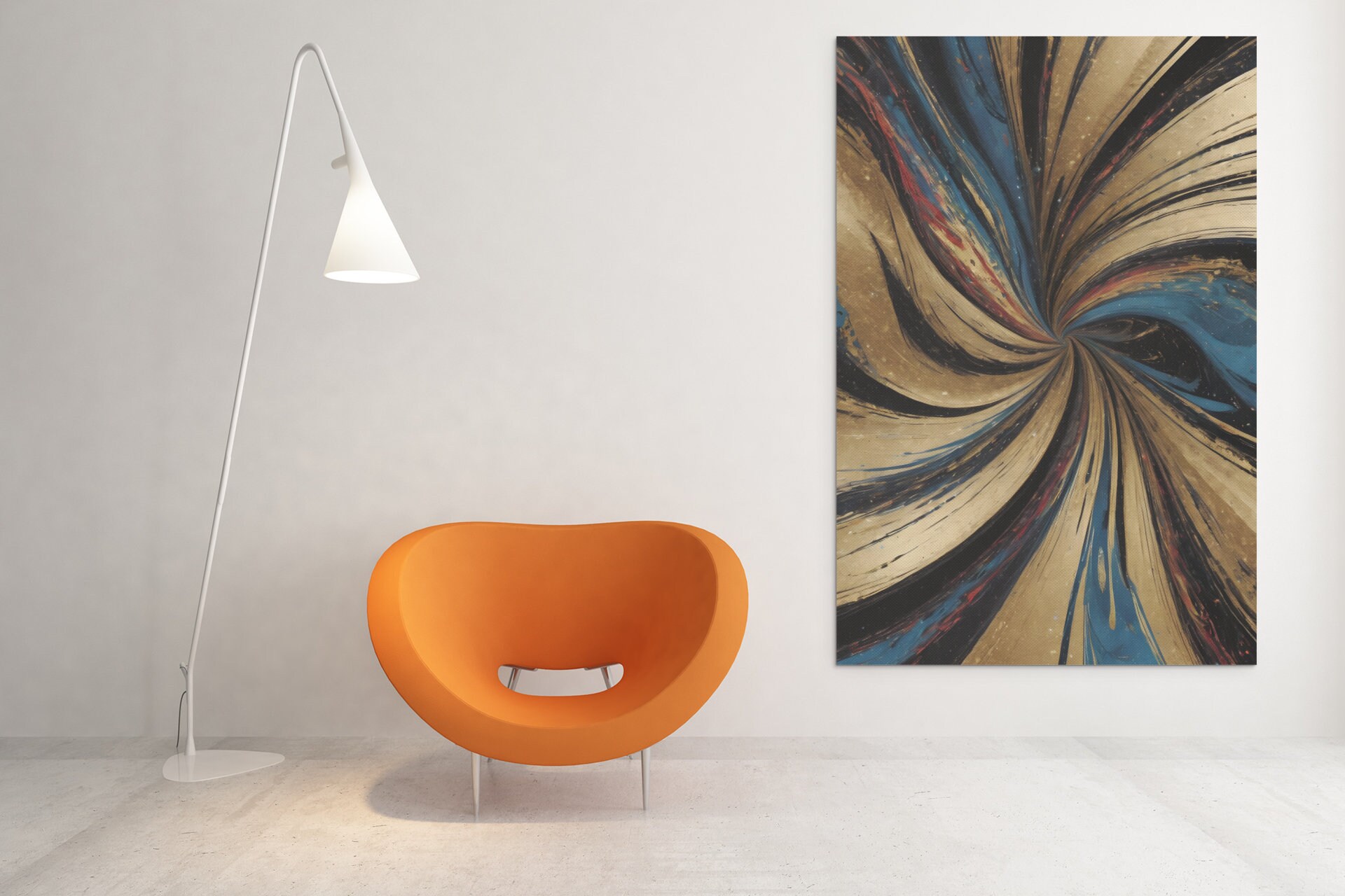 Starburst Swirl Painting Set of 3: Vibrant Wall Art (digital Printable ...