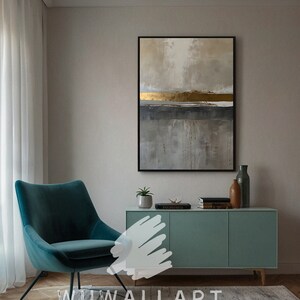 Minimalist Gold and Gray Abstract Art Modern Digital Download for ...