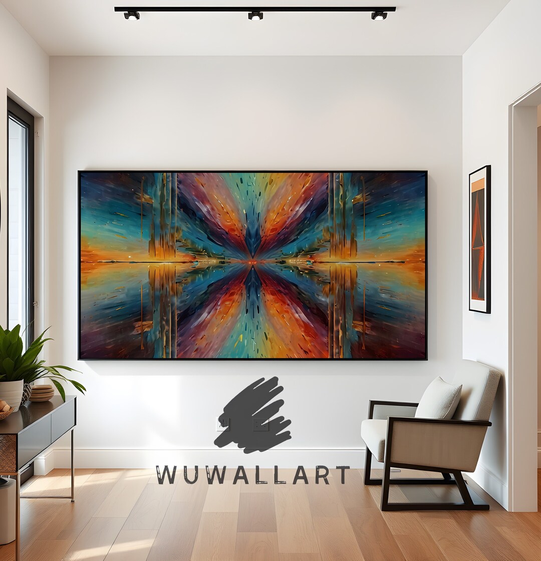 Abstract Symmetry Art Print: Modern Kaleidoscope Wall Decor (digital ...