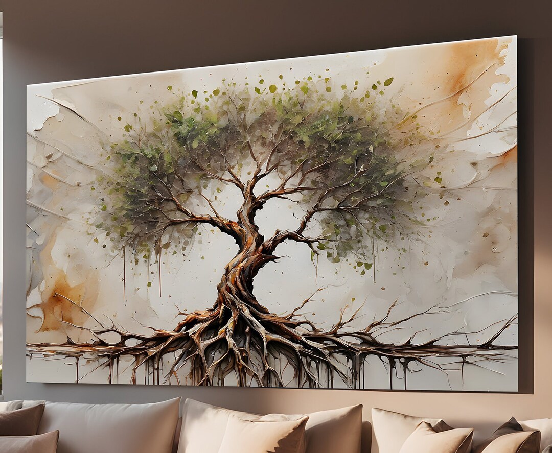 Abstract Tree Roots Art Print: Modern Home Decor (digital Download) - Etsy