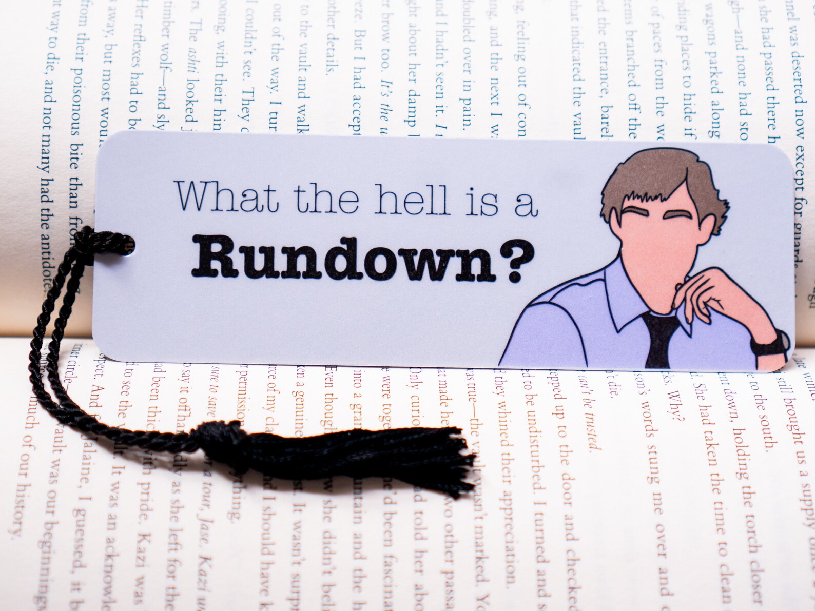 What the Hell is A Rundown? Jim Inspired Bookmark | Laminated | Book ...