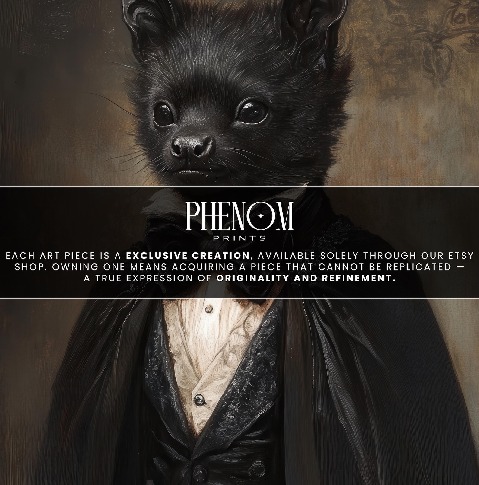 Victorian Bat Vintage Wall Art Print - Home Decor, Vintage Poster, Art ...