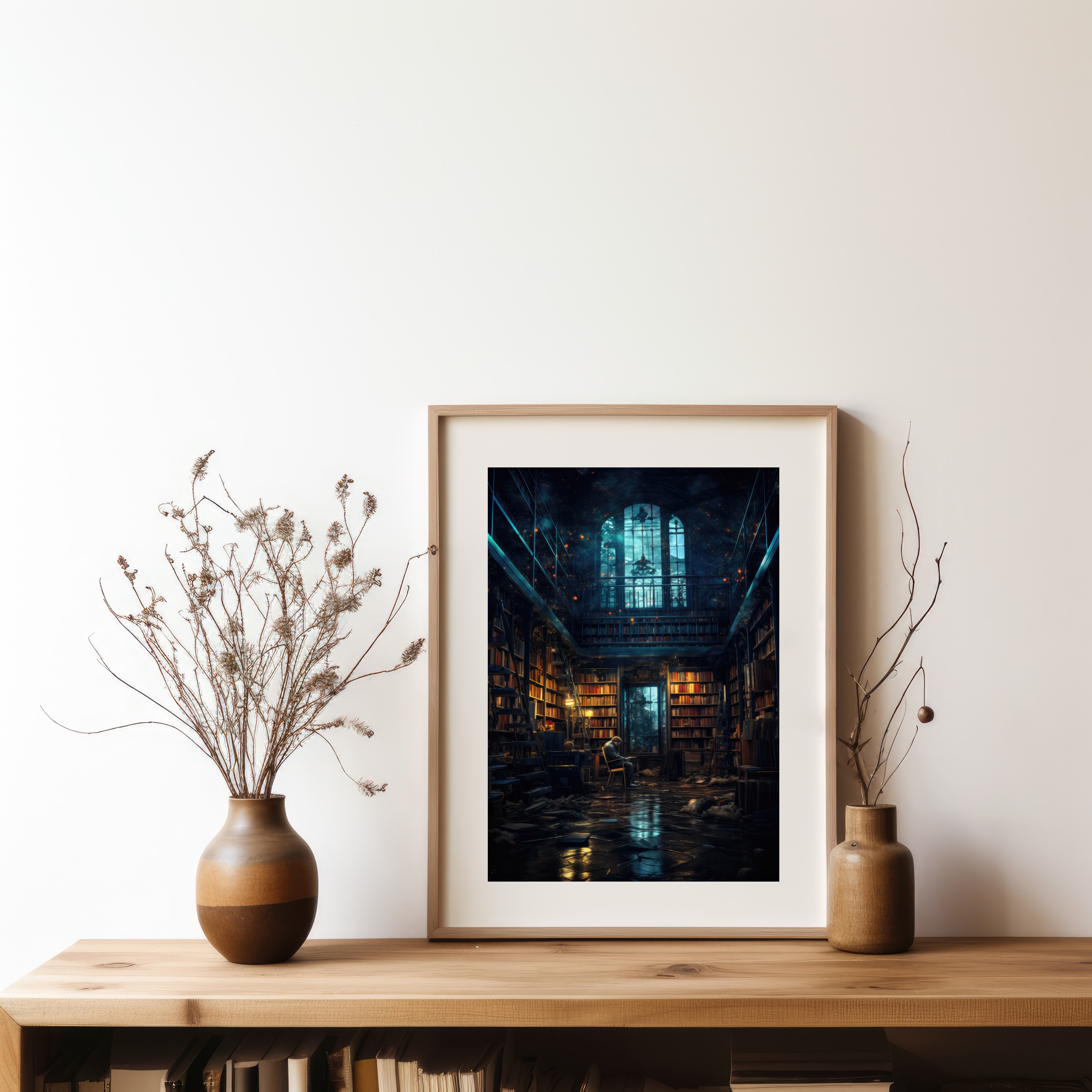 Vintage Library Wall Art: Dark Academia Gothic Decor - Etsy