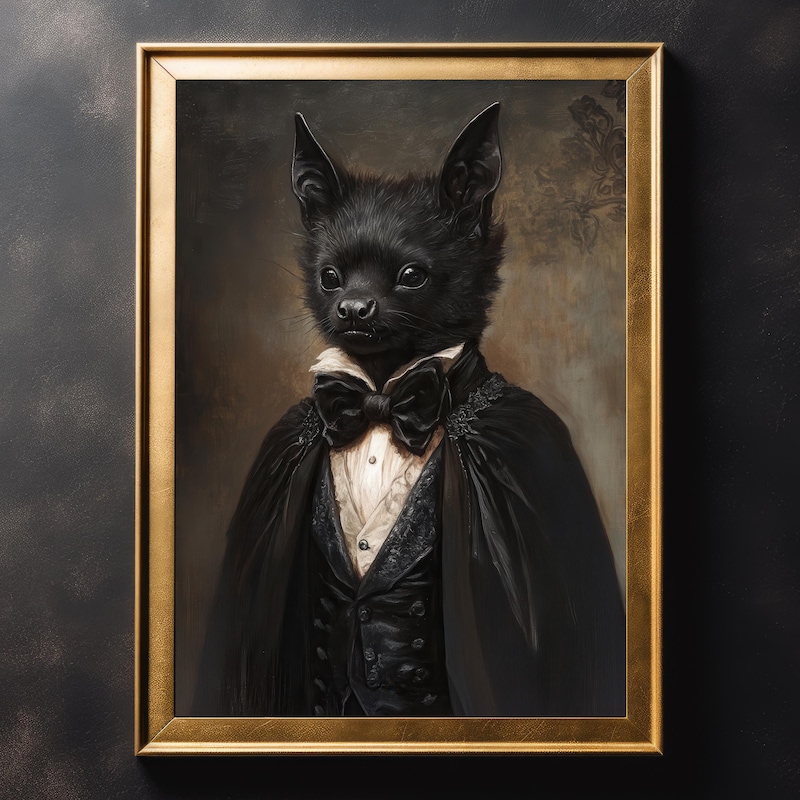 Victorian Bat Artwork - Etsy UK