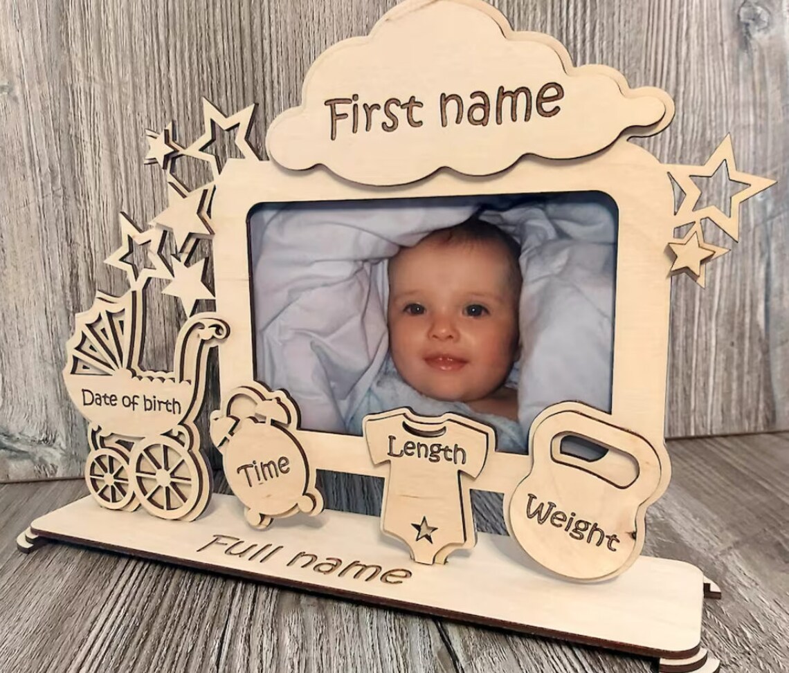 Personalized Baby Photo Frame - Etsy