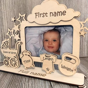 Personalized Baby Photo Frame - Etsy