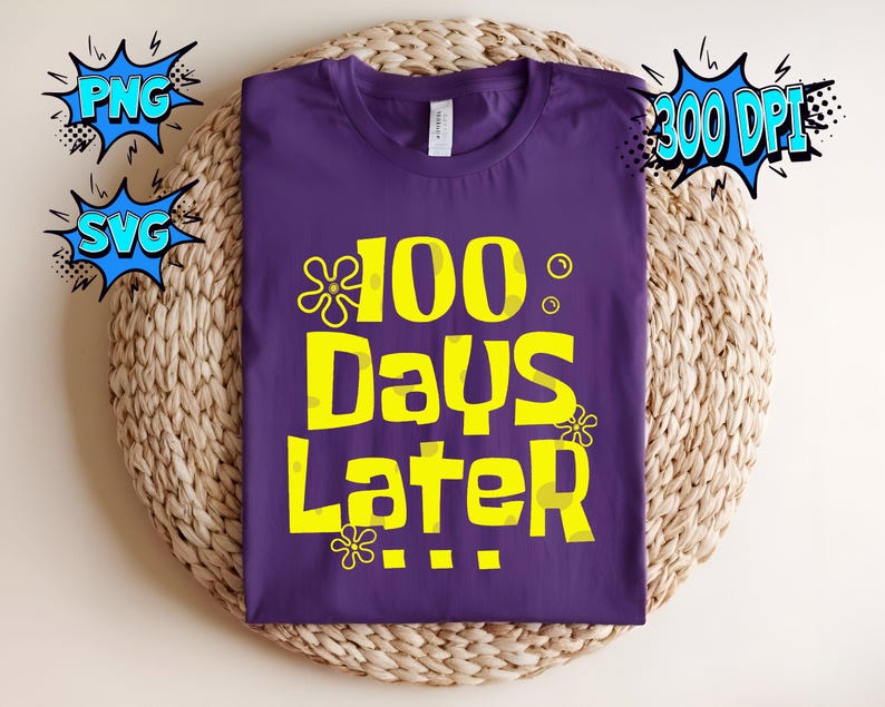 100 Days Later Png, School Anniversary Clipart, Funny 100 Days of ...
