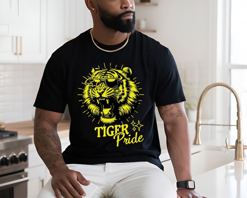 Tiger Pride Png Tigers Stripes Mascot Logo Tigers T-shirt Sublimation ...