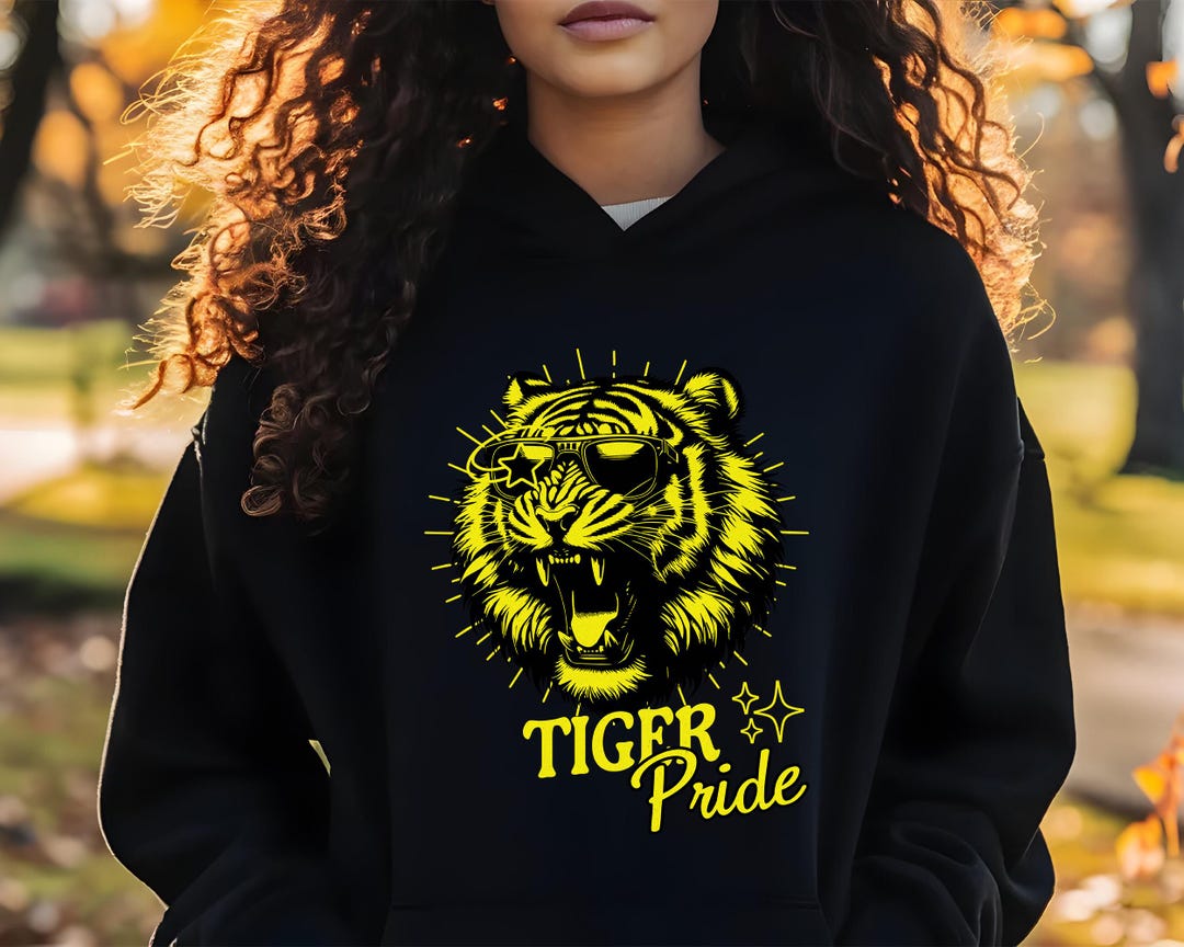 Tiger Pride Png Tigers Stripes Mascot Logo Tigers T-shirt Sublimation ...