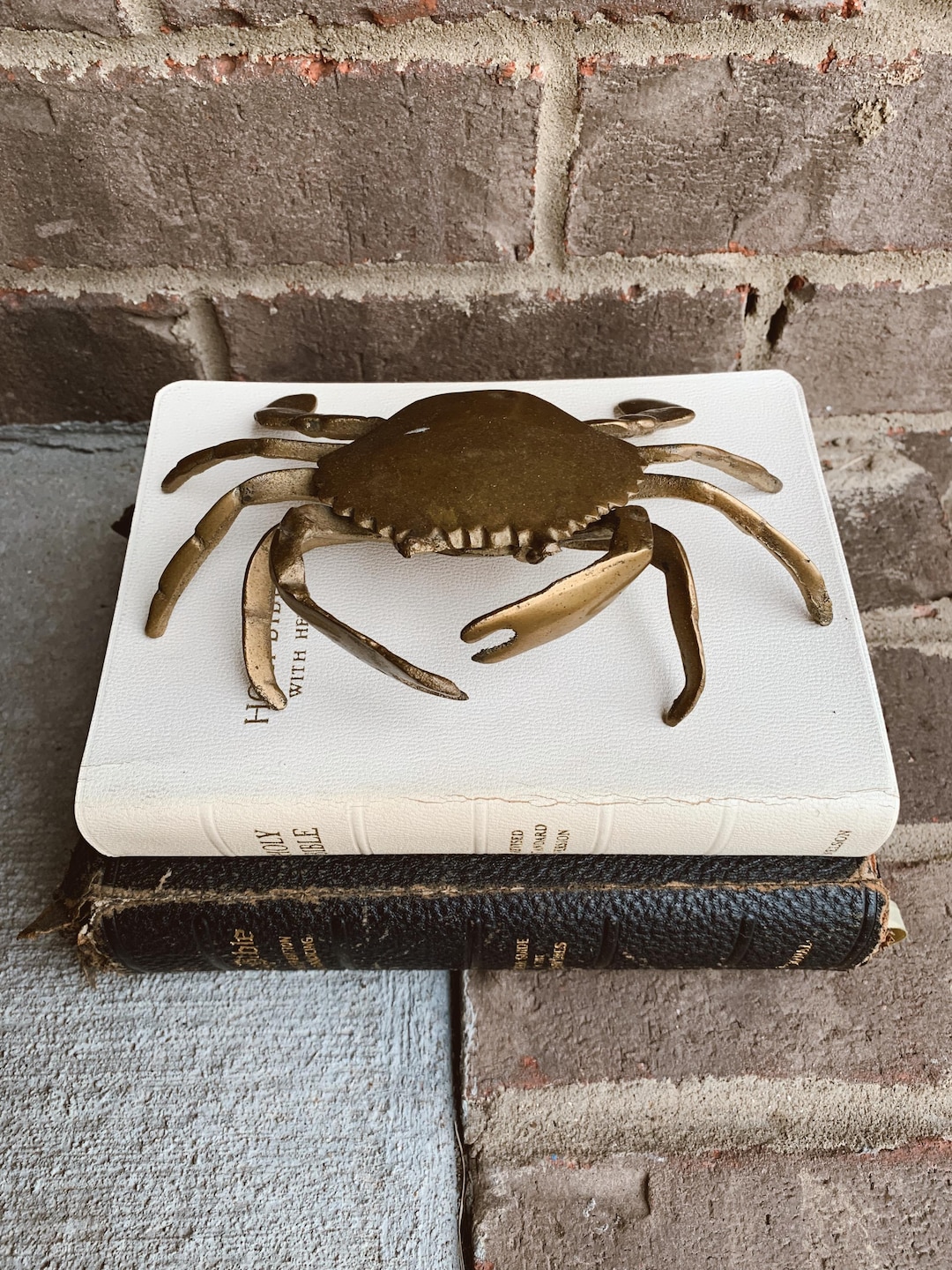 Brass Crab | Trinket Box | Vintage | Brass | Home Decor - Etsy
