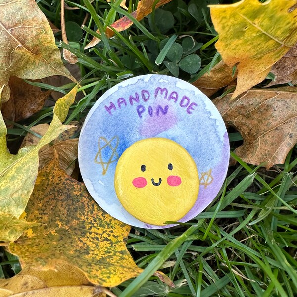 Polymer Clay Pin - Etsy