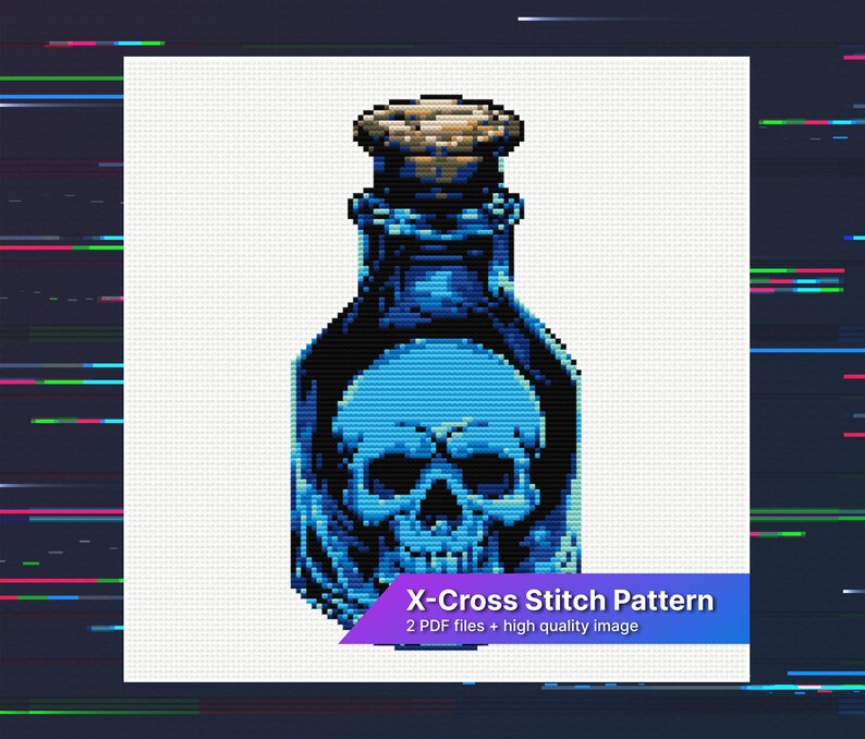 Life Potion, Cross Stitch Pattern, Xstitch, Creature Magic, Home Decor ...