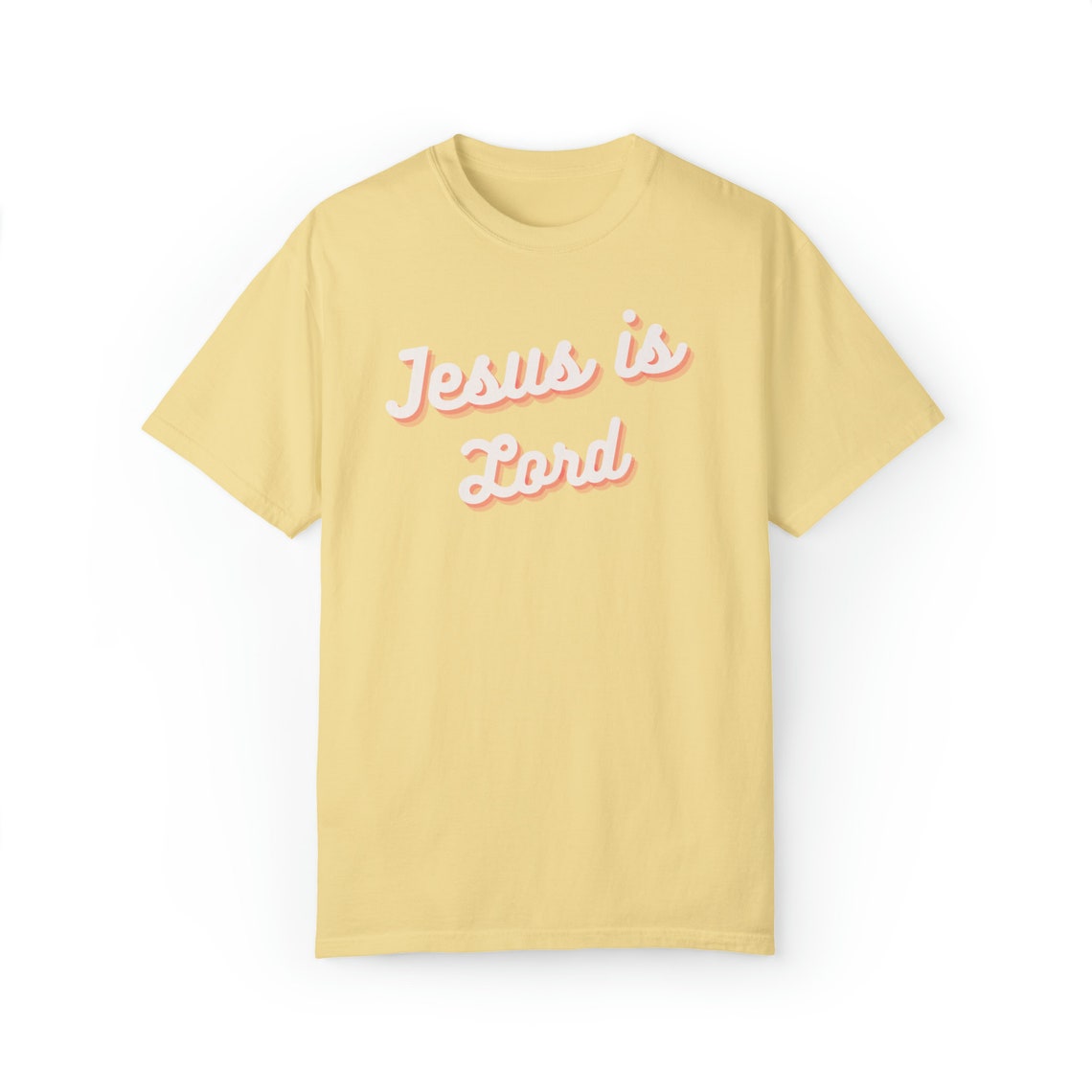 Jesus is Lord Unisex Garment-dyed T-shirt, Christian, Christmas Present ...