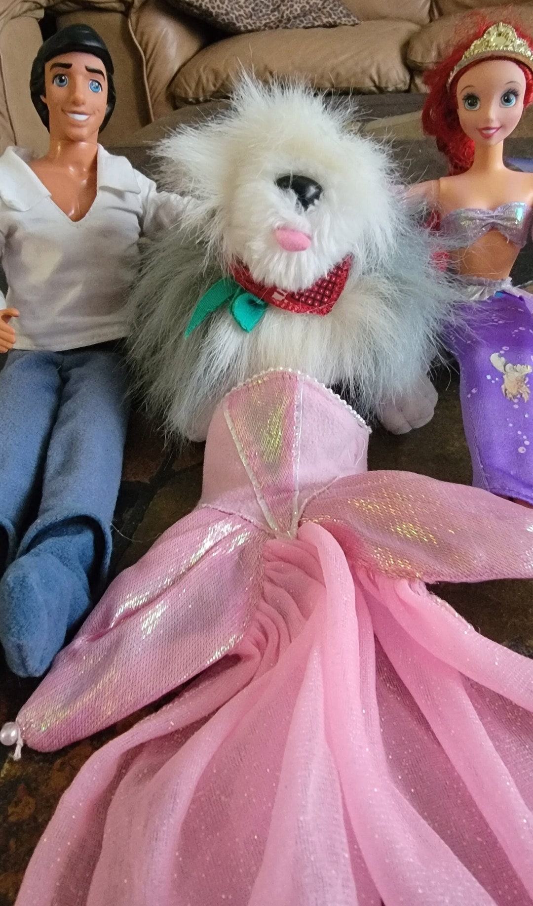 Vintage 1997 Disneys Ariel/eric and Max the Old English Sheep Dog - Etsy