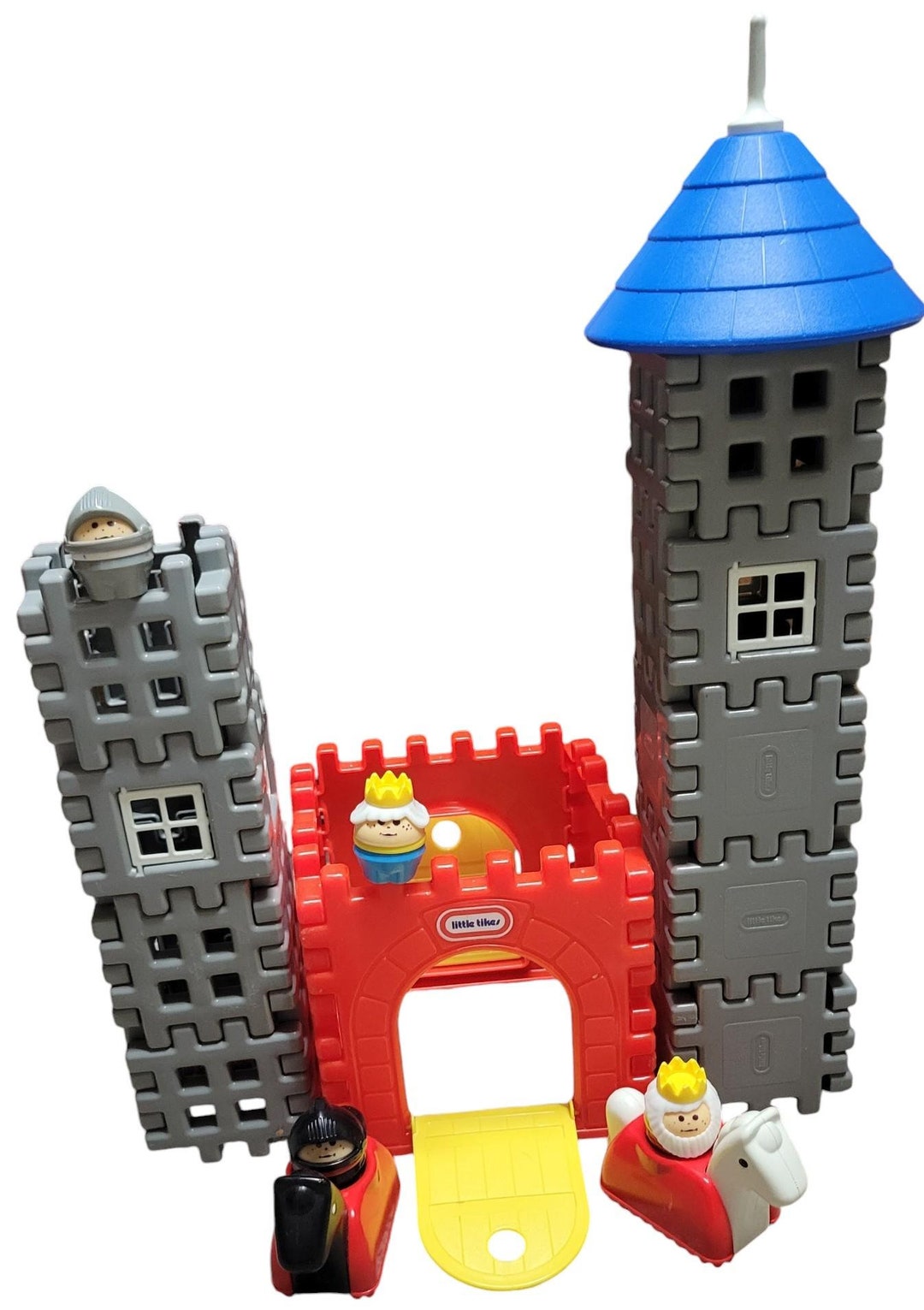 VINTAGE 1990 LITTLE TIKES Wee Waffle Blocks Castle Building Set - Etsy