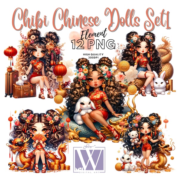 Chinese Chibi Art - Etsy