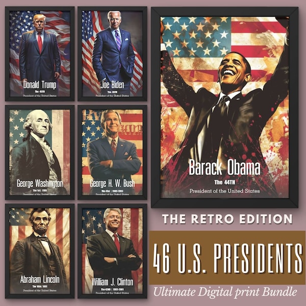 Us Presidents Poster - Etsy