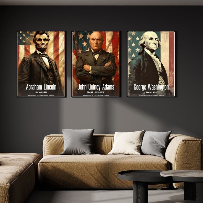 46 United States Presidents Prints, Digital Posters, USA Presidents ...