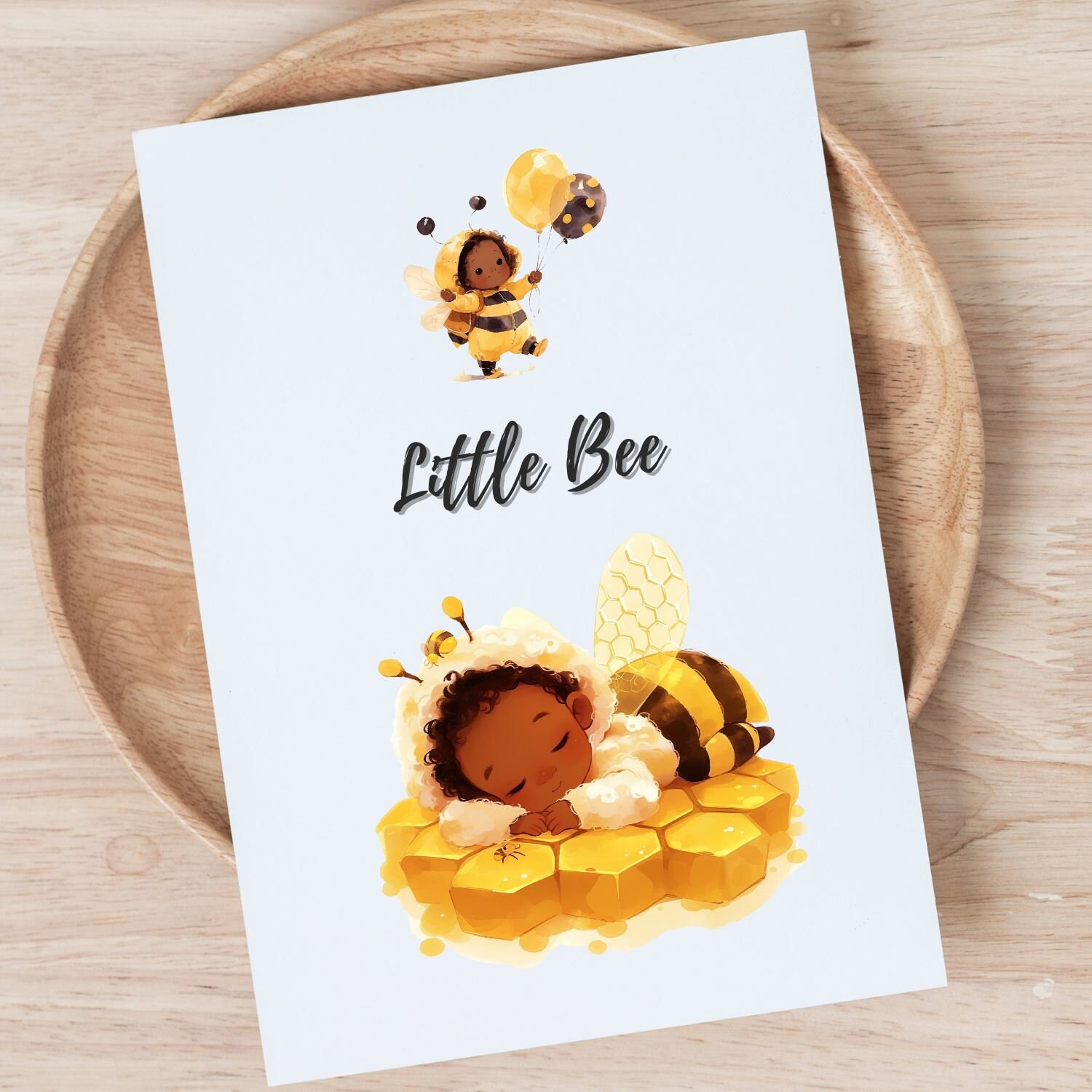 Cute Little Bee Lemon Clipart Bundle, Chibi Baby Bee Clipart, Spring ...