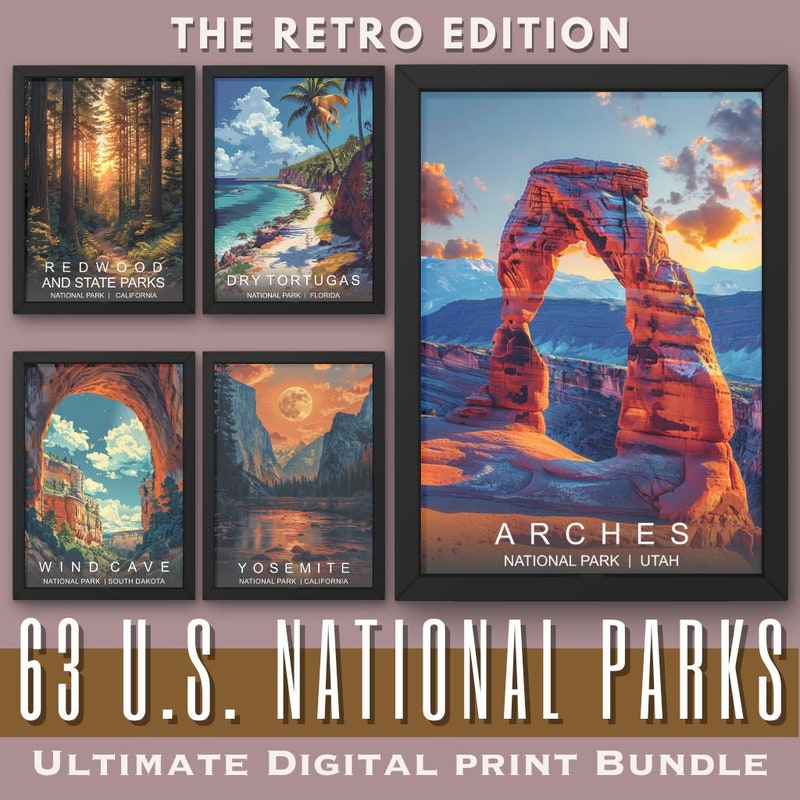 National Park Prints Download - Etsy