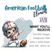 Cute American Football Watercolor Clipart Set, Cute Sports ...