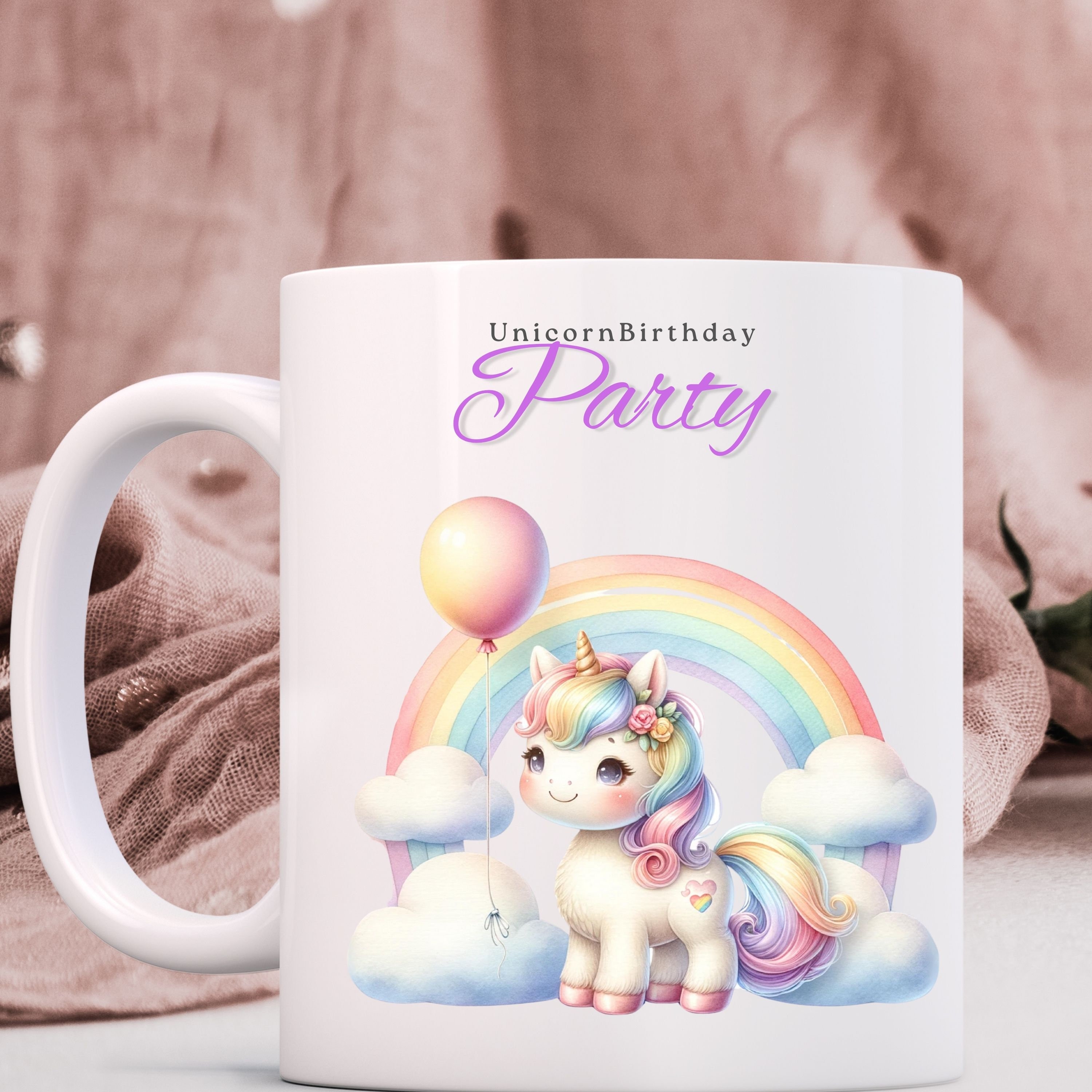 Cute Unicorn Rainbow Birthday Clipart, Unicorn Png, Magic Unicorn ...