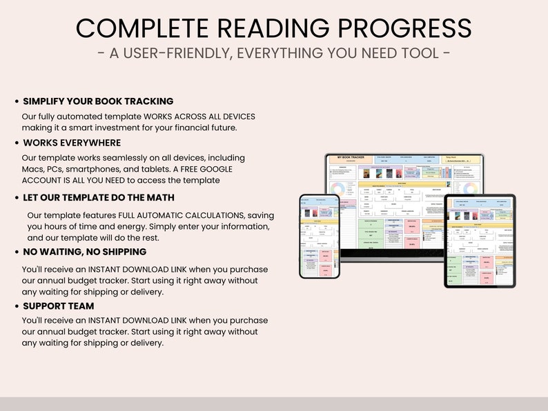Ultimate Book & Reading Tracker With Book Collection | Reading Planner ...