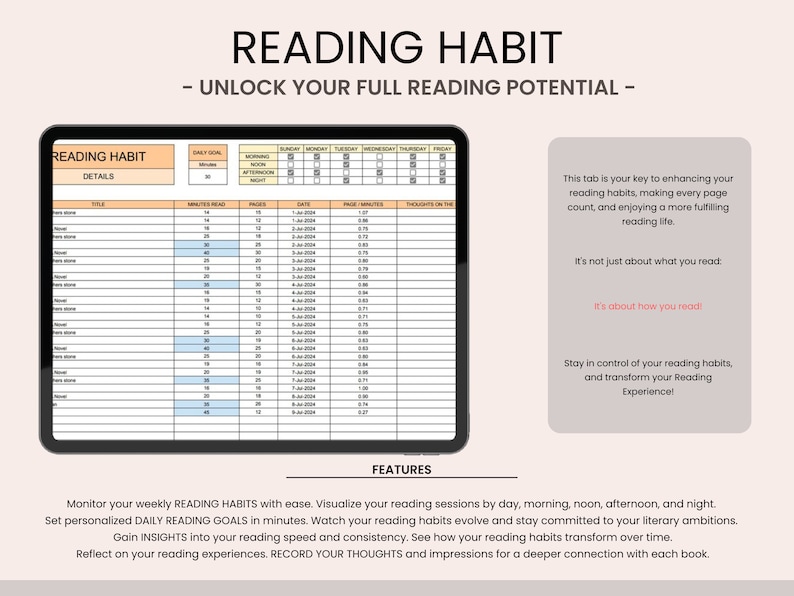 Ultimate Book & Reading Tracker With Book Collection | Reading Planner ...