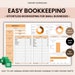 Book Keeping Template for Small Business Bookkeeping Spreadsheet ...