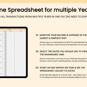 Income and Expense Tracker Spreadsheet Personal Financial Planner Excel ...