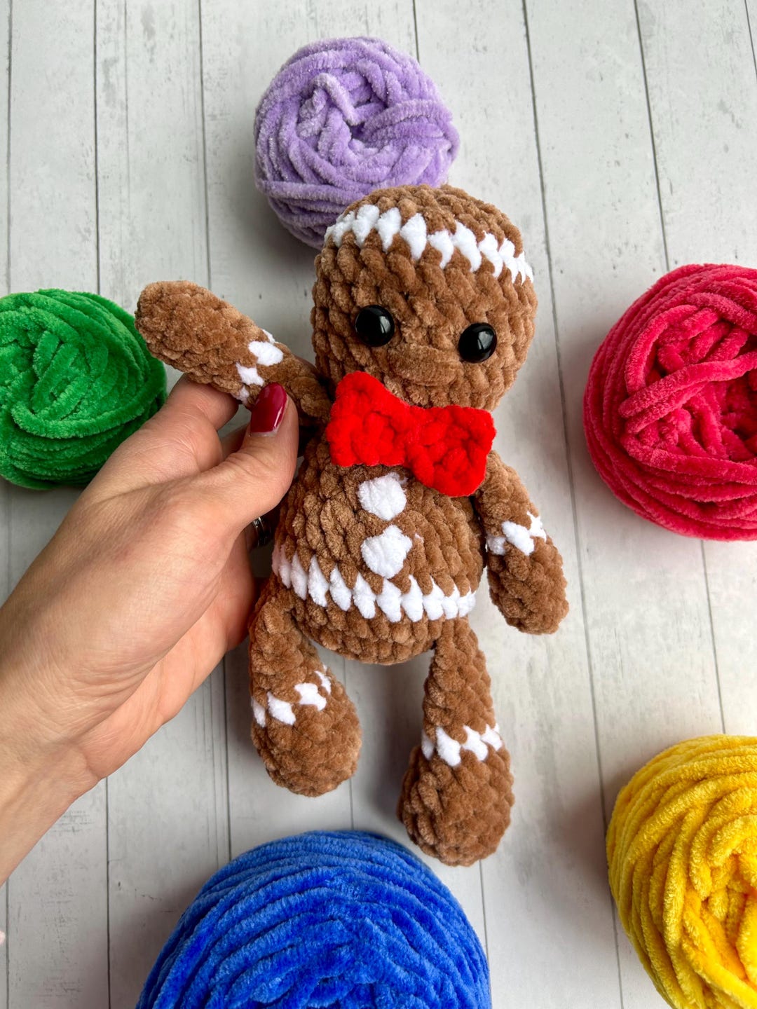 No-sew Gingerbread Crochet Pattern, Gingerbread Amigurumi, Christmas ...