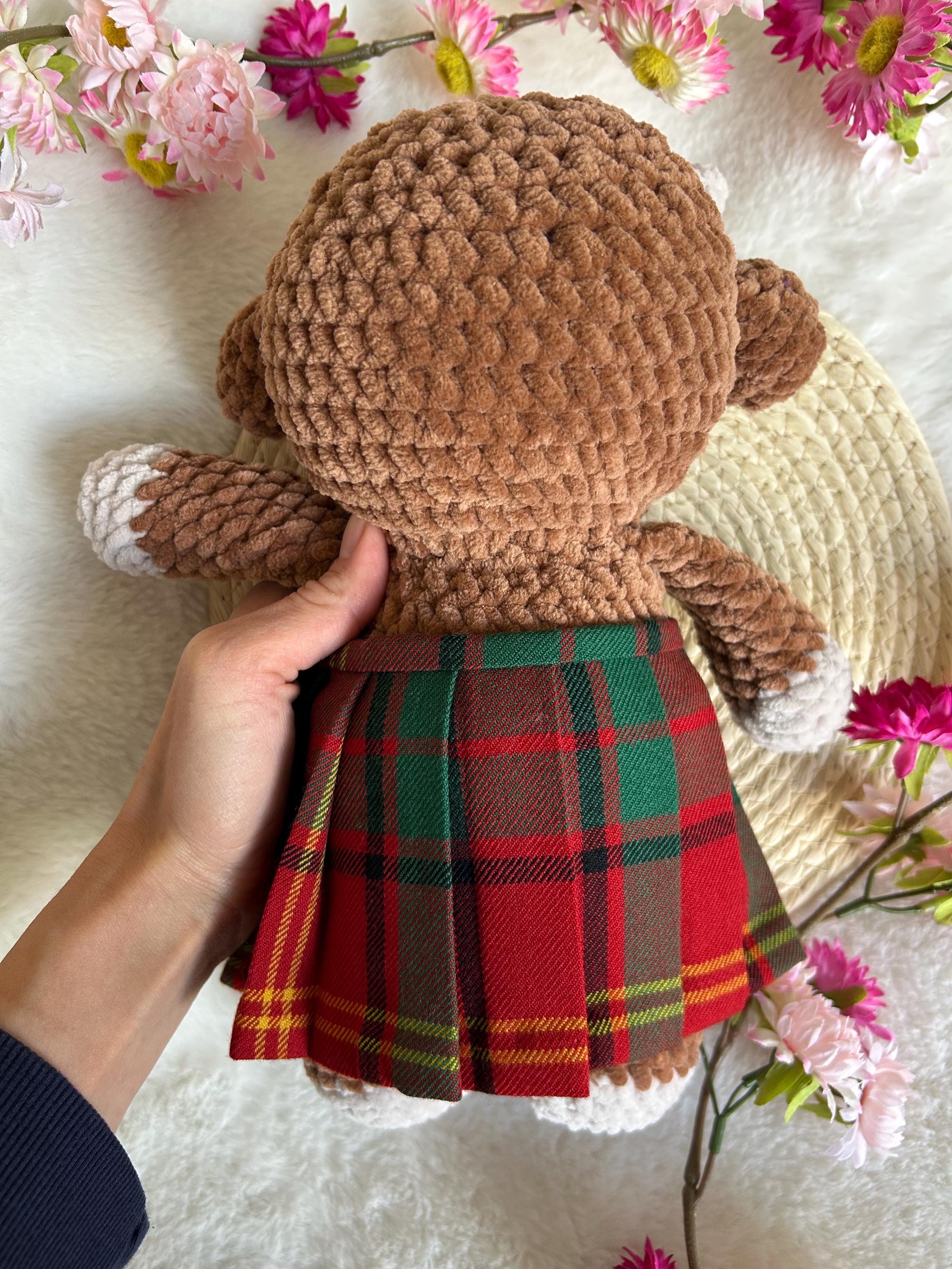 Highland Cow Crochet Pattern With Kilt Pattern - Etsy