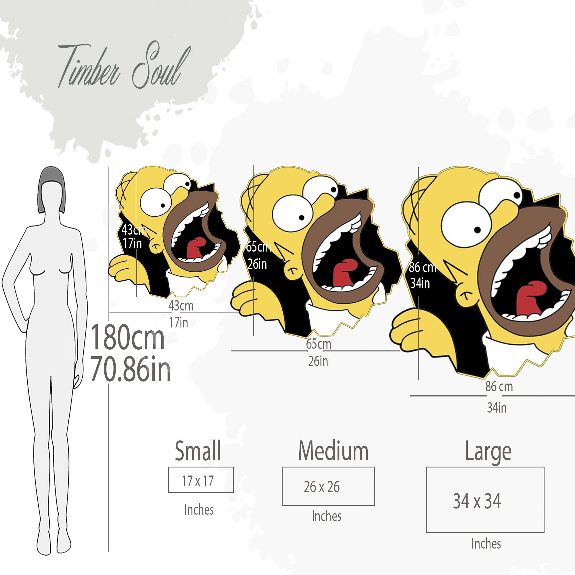 Homer Simpson Wood Wall Art,simpsons Wood Portrait,cartoon Portrait,fun ...