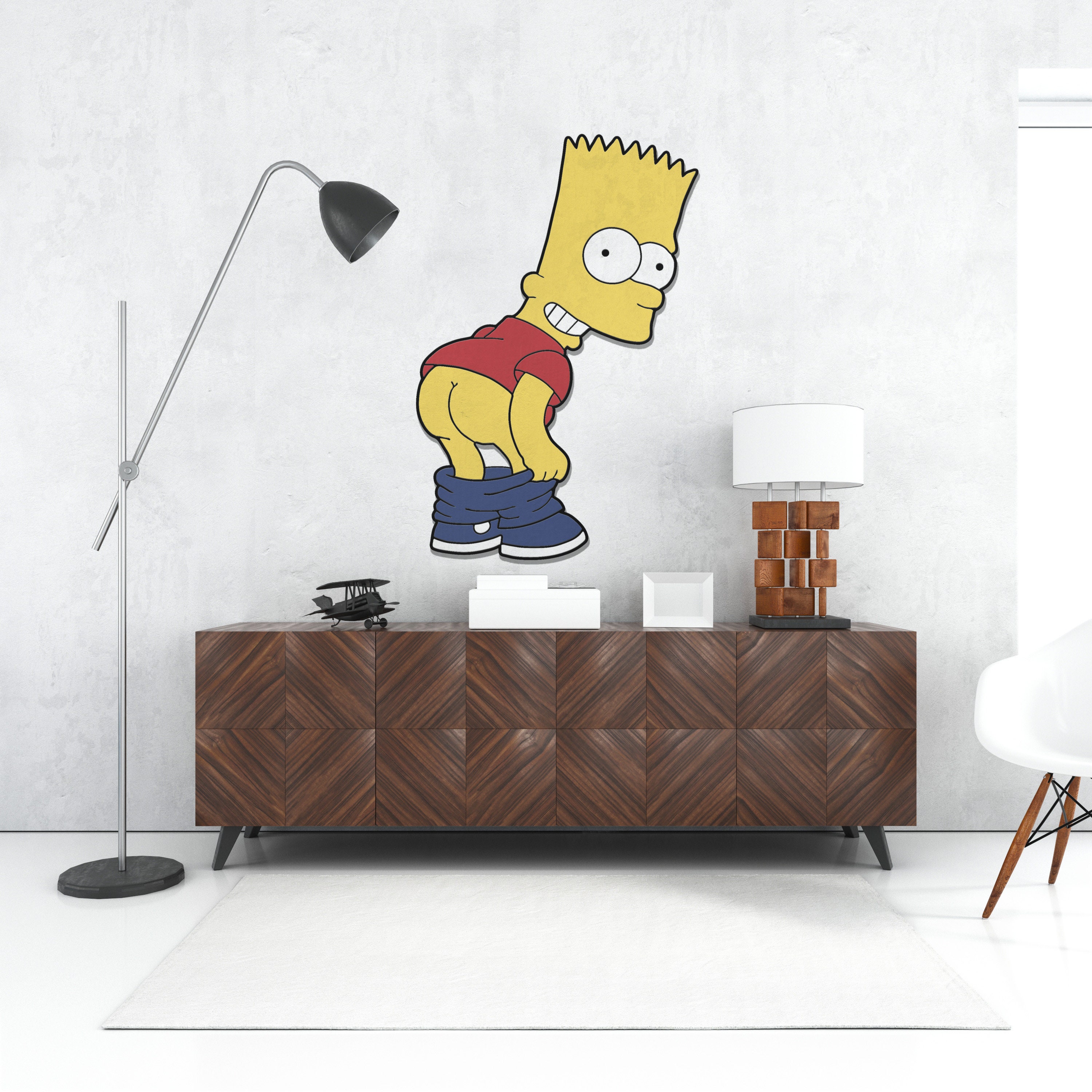 Bart Simpson Wood Wall Art,simpsons Portrait,fun and Unique Decor ...