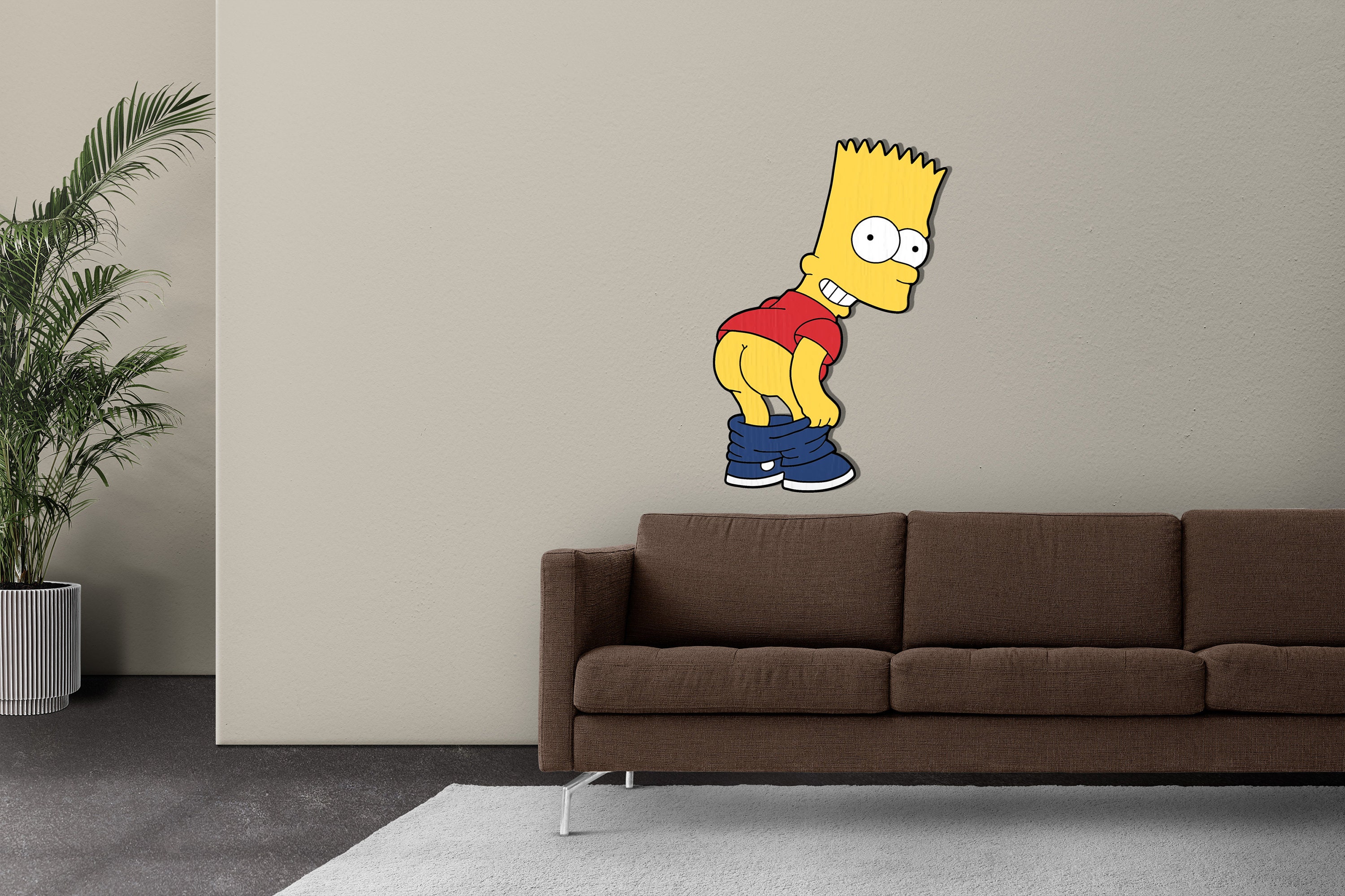 Bart Simpson Wood Wall Art,simpsons Portrait,fun and Unique Decor ...
