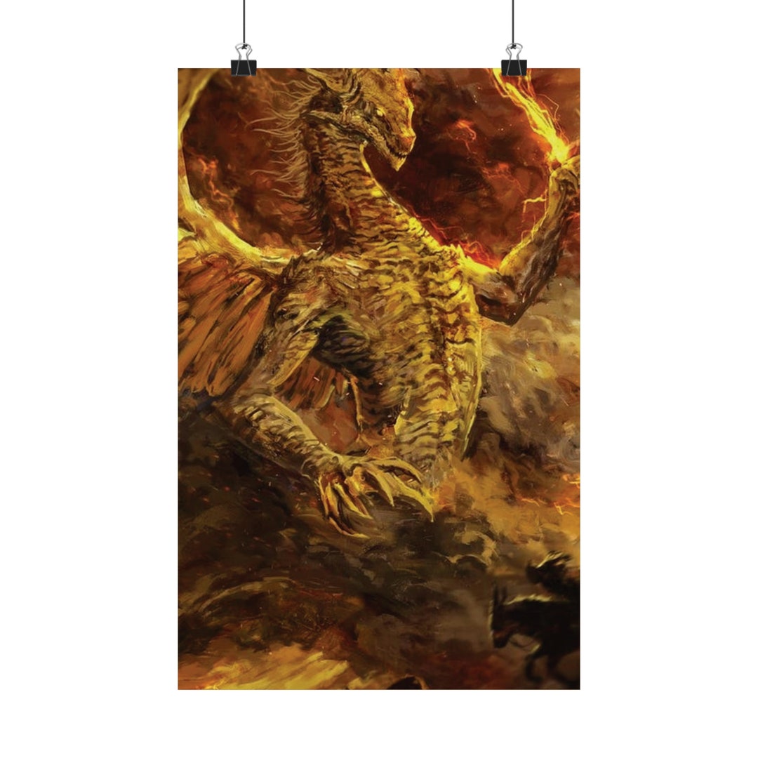 Mythic Dragon Posters, Dragon Poster, Elden Ring Poster, Mythology ...