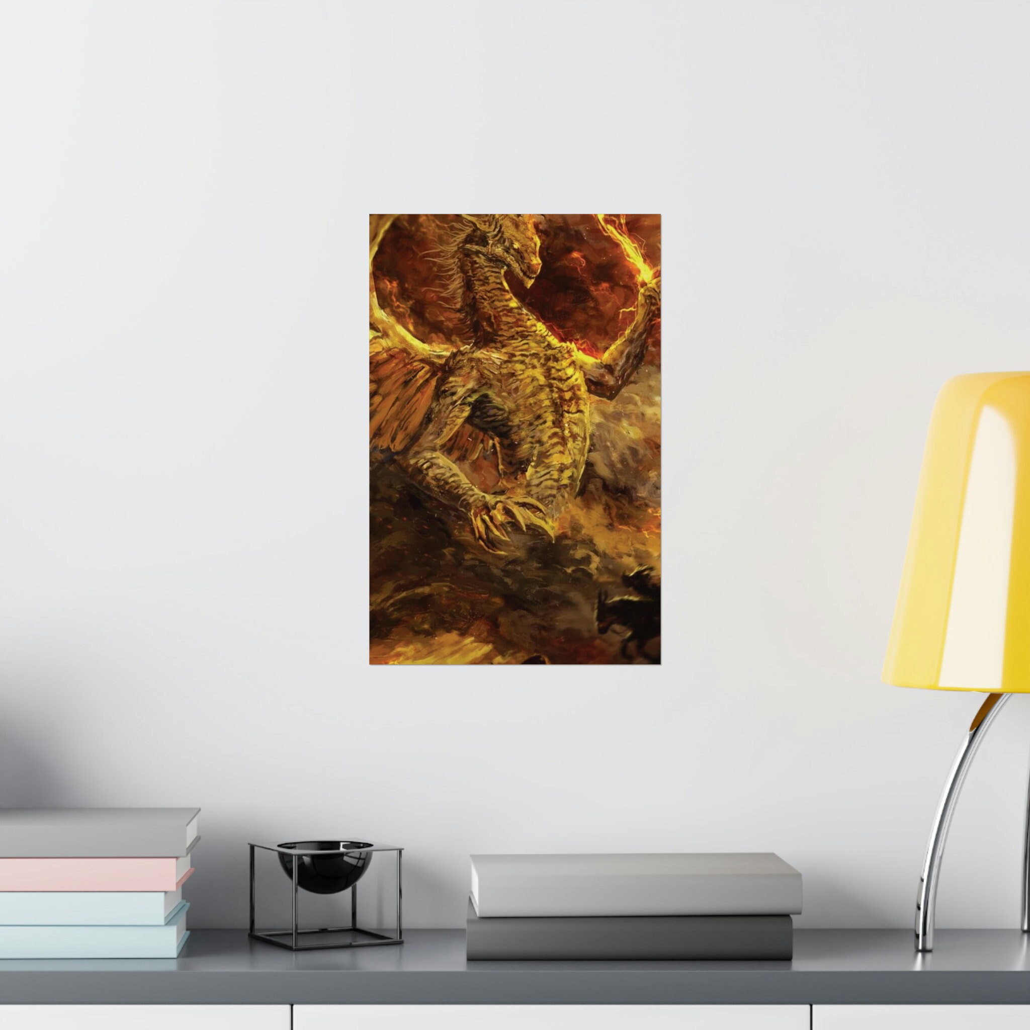 Mythic Dragon Posters, Dragon Poster, Elden Ring Poster, Mythology ...