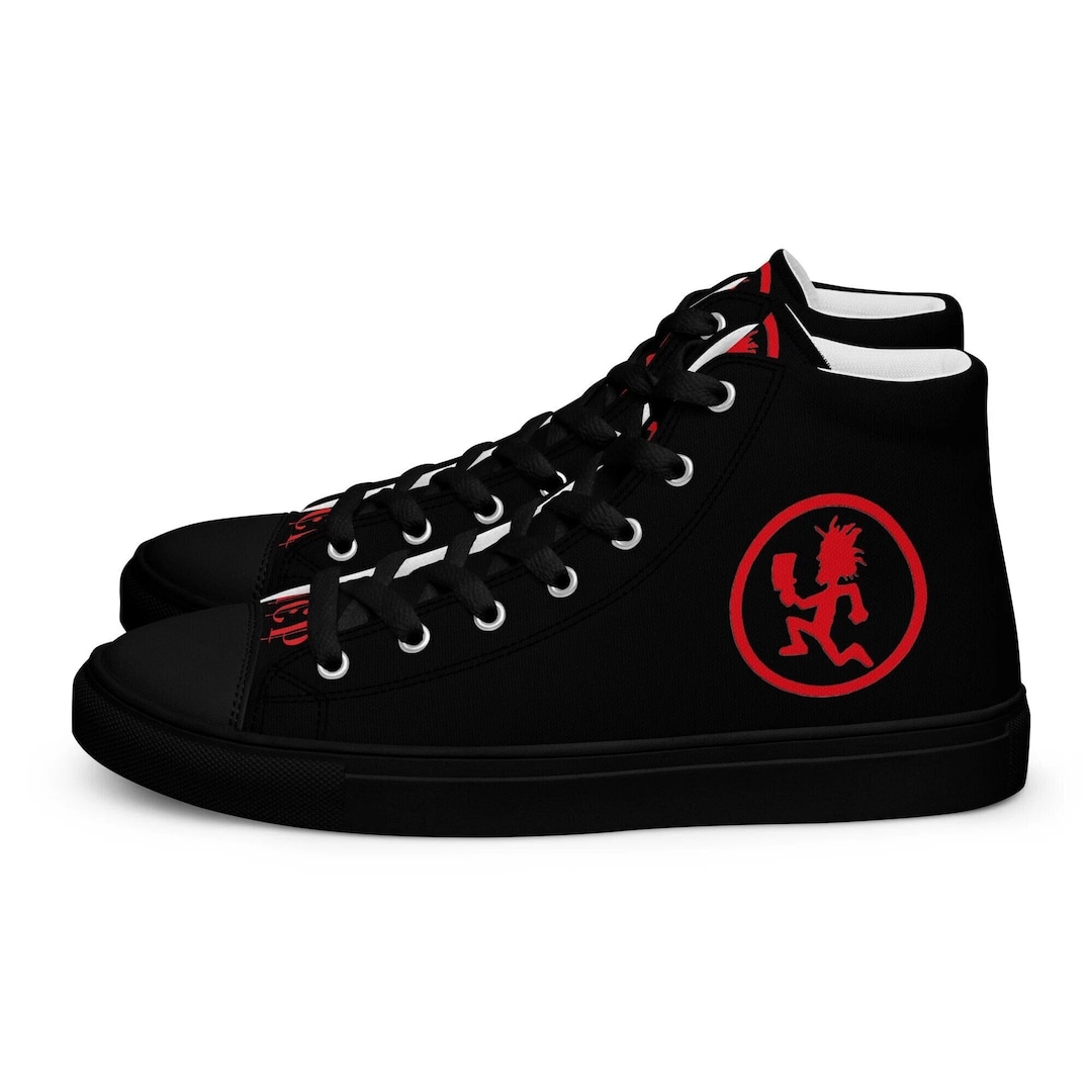 Mens Hatchet Man High Top Canvas Shoes Red and Black Shoes Converse ...