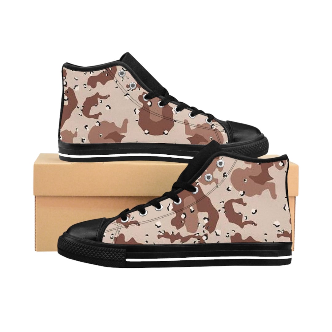 Men's Camouflage Hunting Lace up Canvas Shoes High Top Shoes Gift for ...