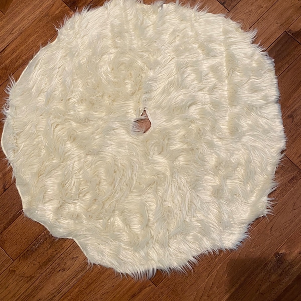 Faux Fur Tree Skirt - Etsy