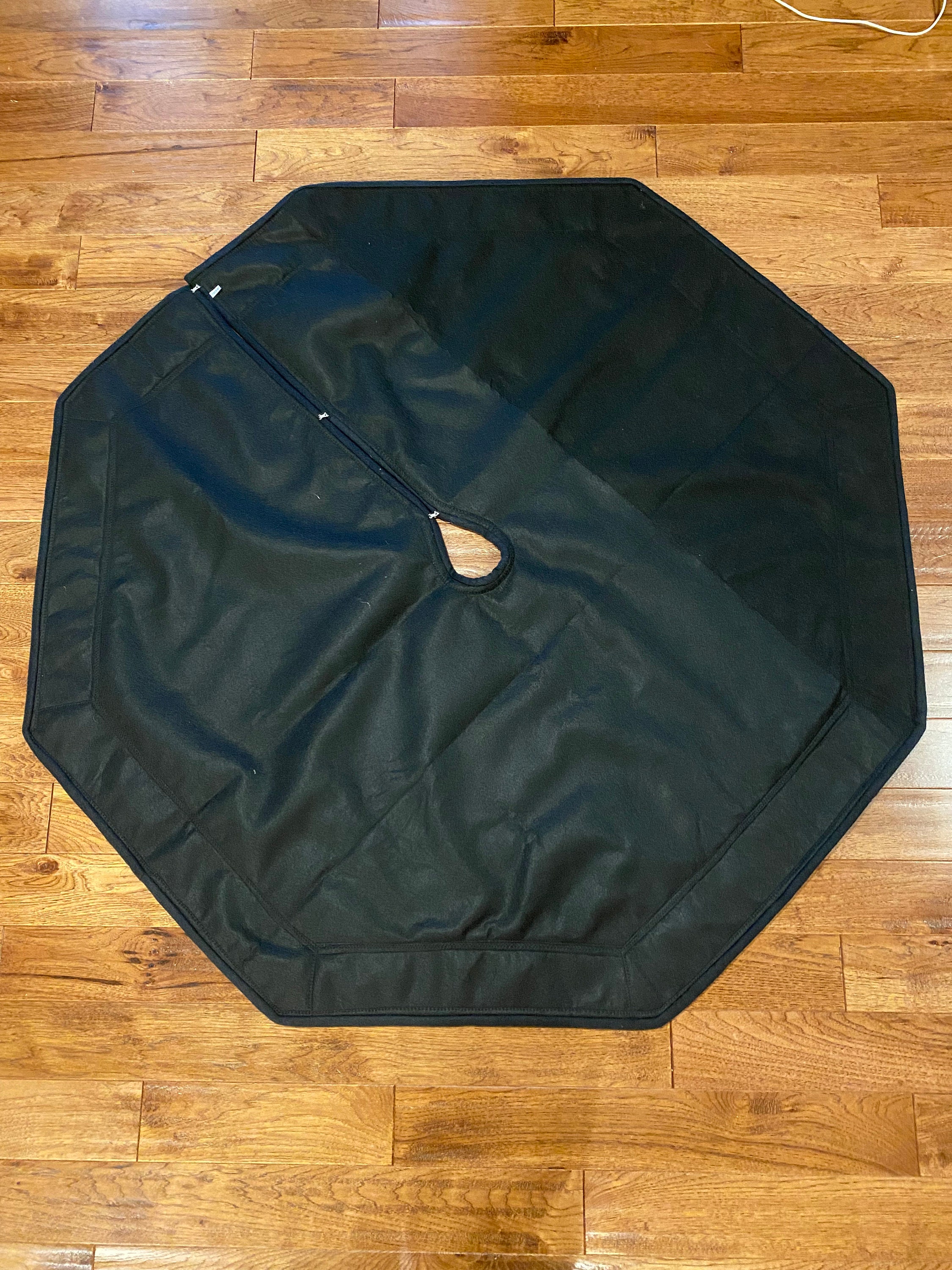 Red and Green Plaid Fleece Octagonal Tree Skirt - Etsy