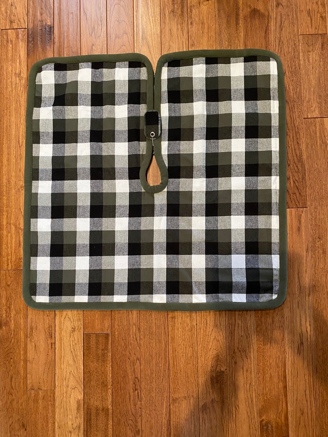 Christmas Olive Plaid Square Tree Skirt - Etsy