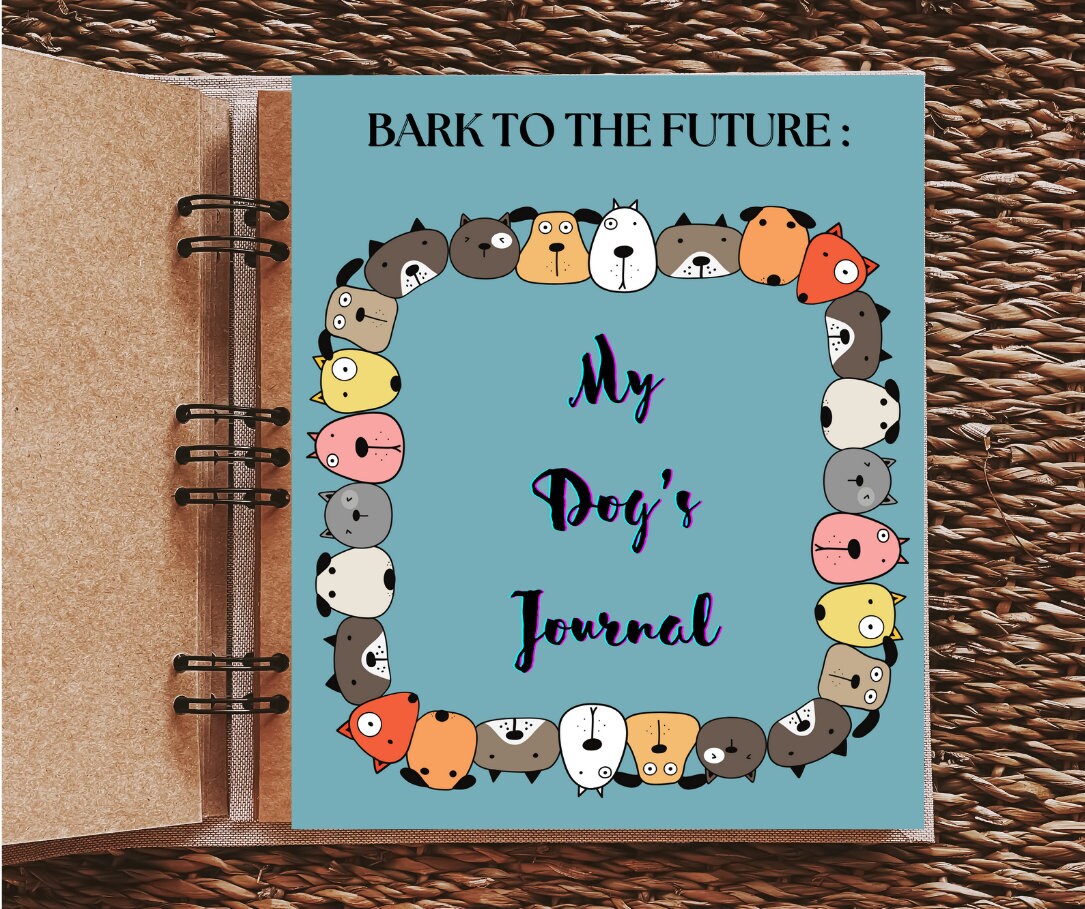 My Dog's Journal Dog Printable Dog Notebook Puppy Planner Mini Journal ...