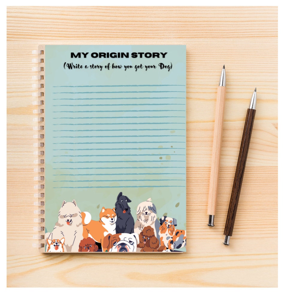 My Dog's Journal Dog Printable Dog Notebook Puppy Planner Mini Journal ...